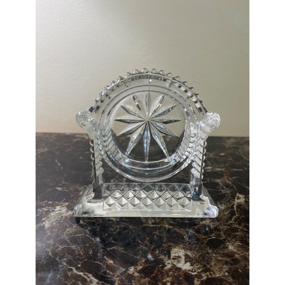 Godinger | Accents | Vintage Crystal Legends Mantel Table Clock Frame ...